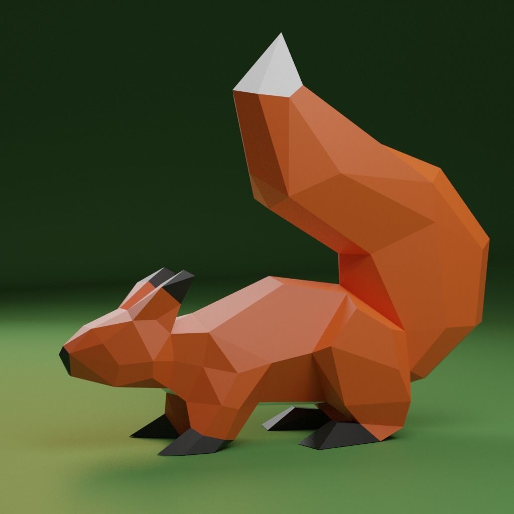 3D model Squirrel VR / AR / low-poly | CGTrader