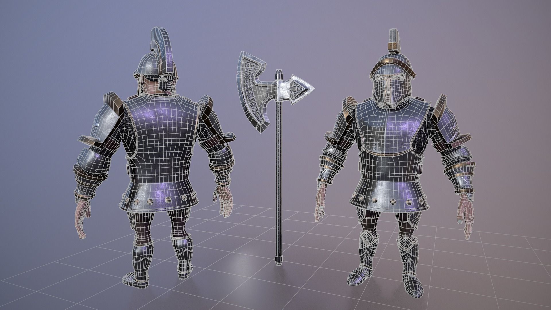 3D model Knight stylized VR / AR / low-poly rigged | CGTrader