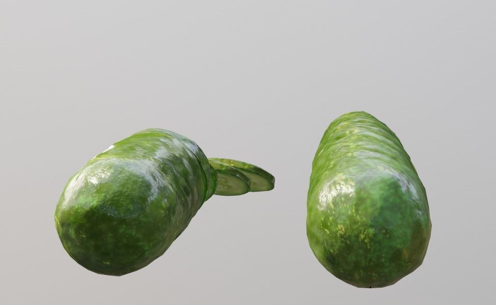 3D model cucumber with pbr textures VR / AR / low-poly | CGTrader