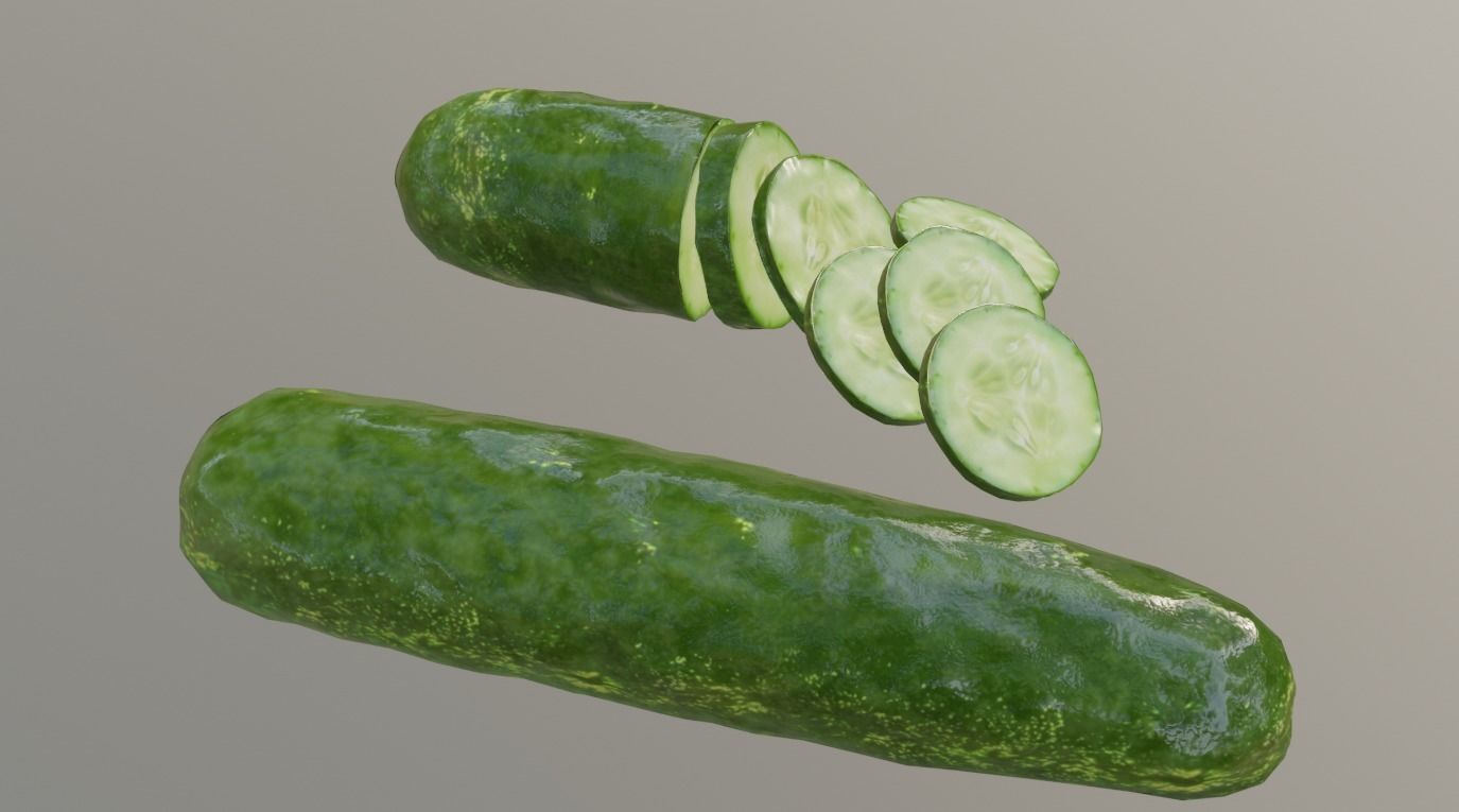 3D model cucumber with pbr textures VR / AR / low-poly | CGTrader