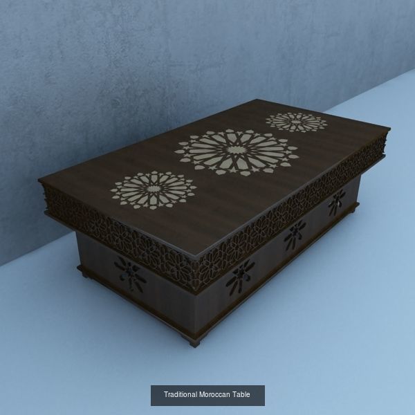 Traditional Moroccan Tables 3D Model Collection | CGTrader