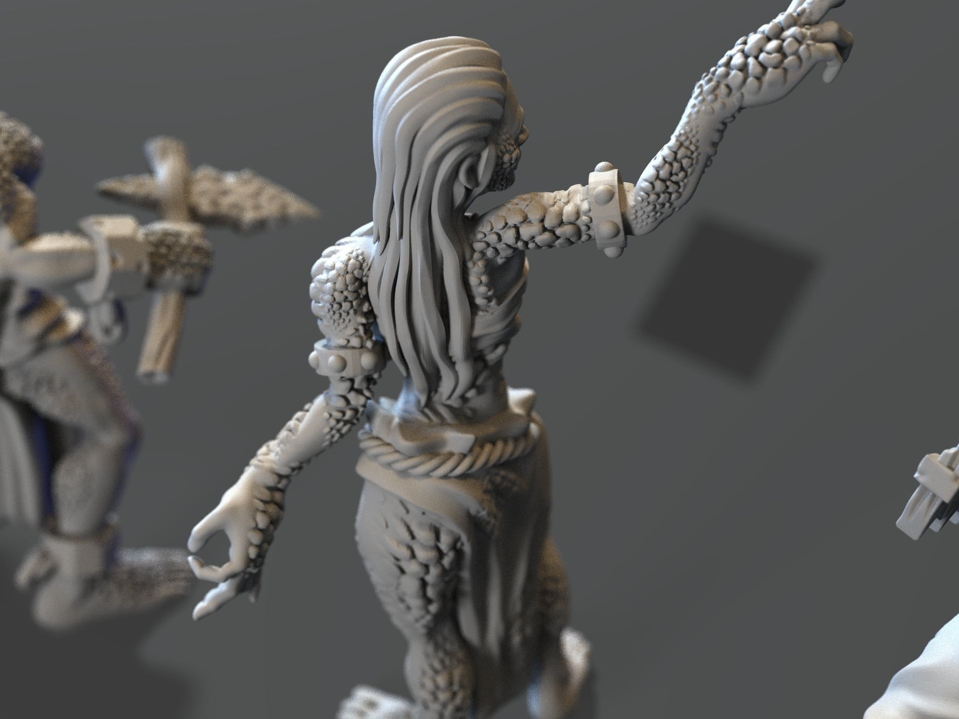 Tabletop stone men 3D model 3D printable | CGTrader