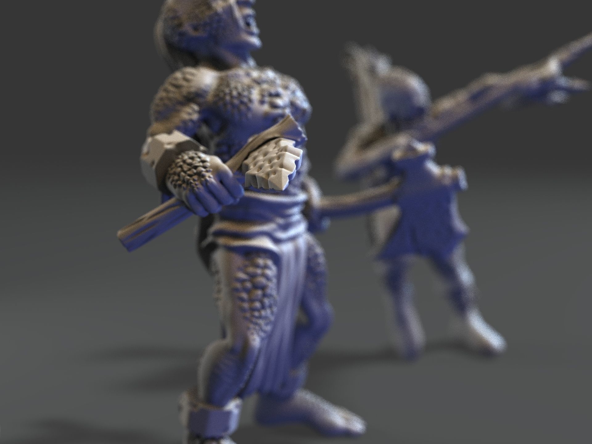 Tabletop stone men 3D model 3D printable | CGTrader