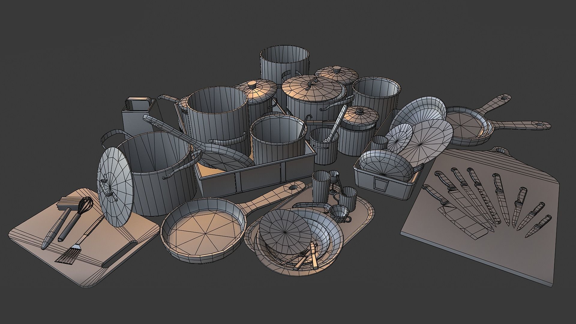 3D model Restaurant Kitchen Set VR / AR / low-poly | CGTrader