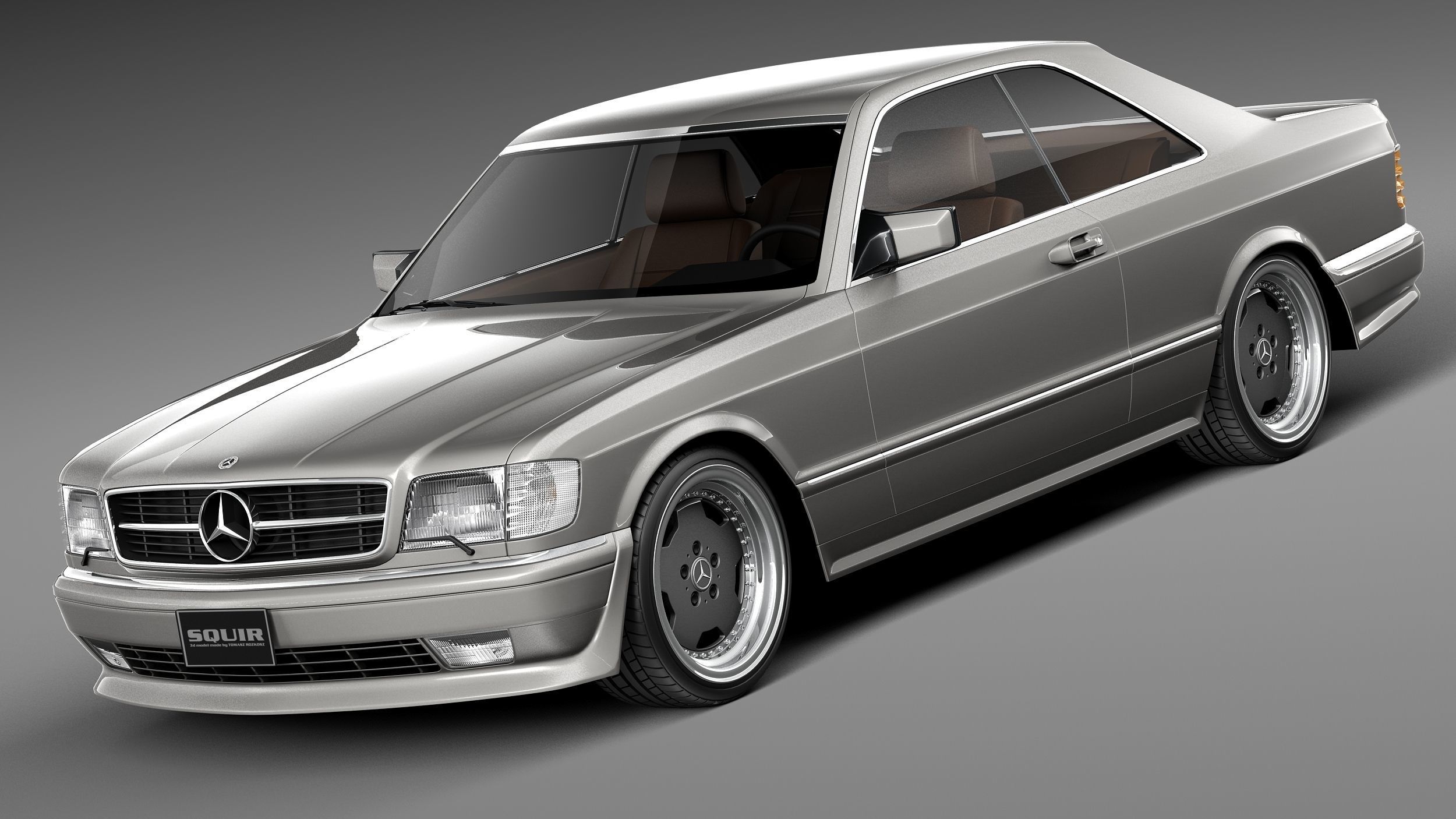 Mercedes-Benz W126 560 SEC AMG 1991 3D model | CGTrader