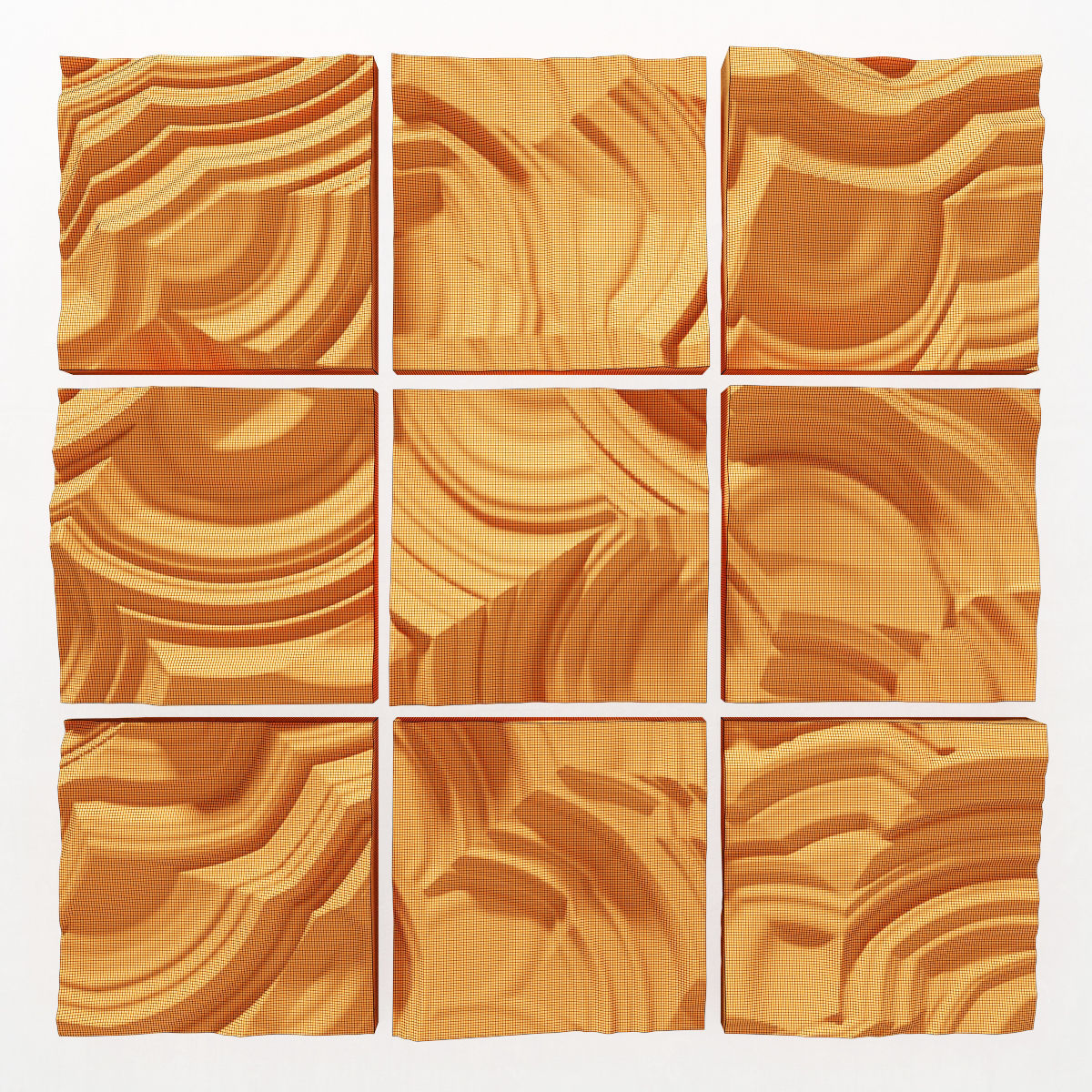 Panel rock cube n3 3D model | CGTrader