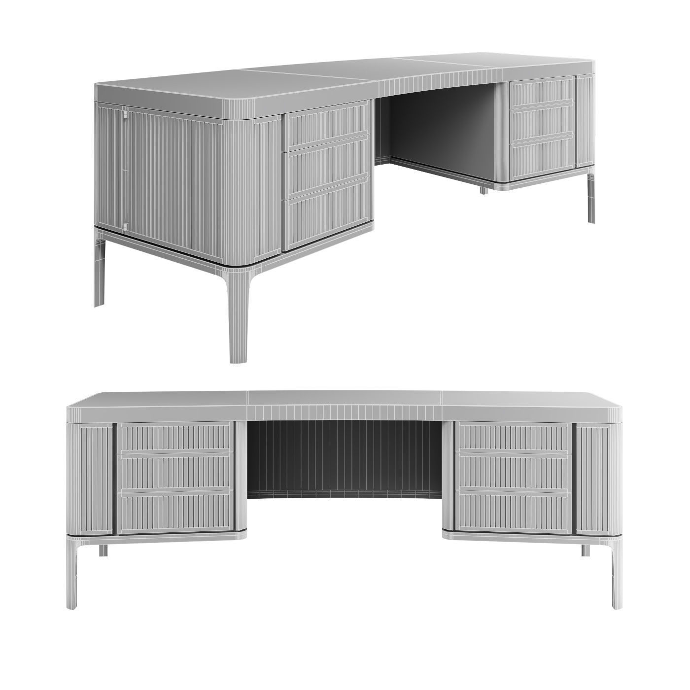 Ceccotti Paperweight Desk 3D model | CGTrader