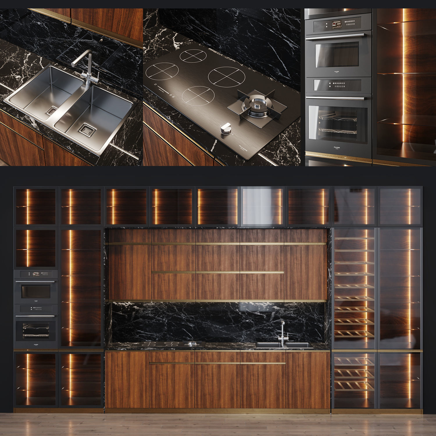 Kitchen Modern 7 3D model | CGTrader