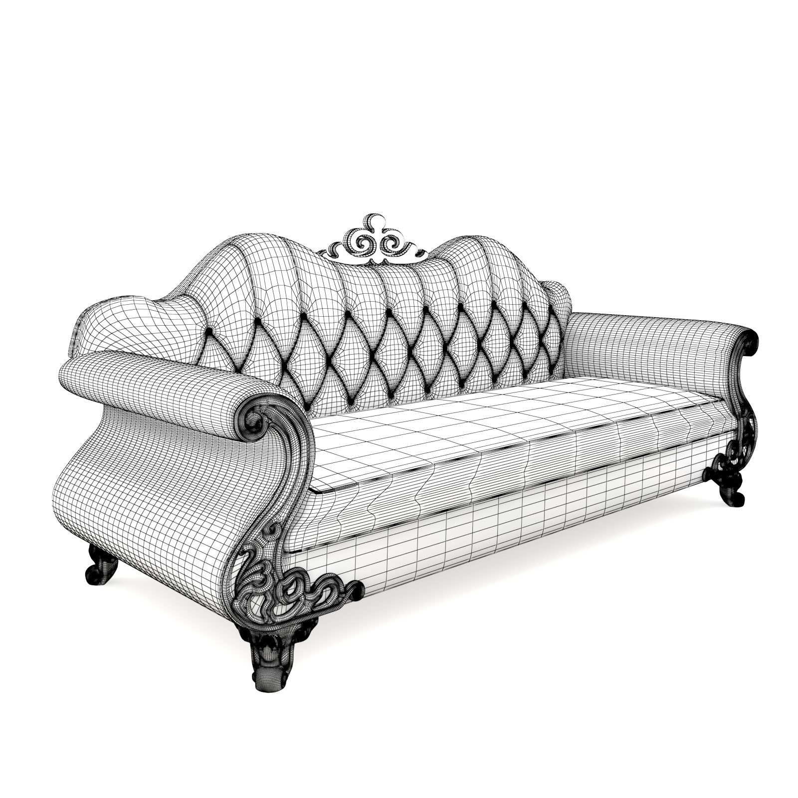 SAINT LOUIS CLASSIC SOFA 3D model | CGTrader