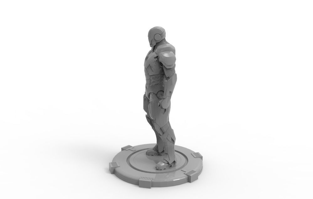Iron Man Stand pose 3D model 3D printable | CGTrader