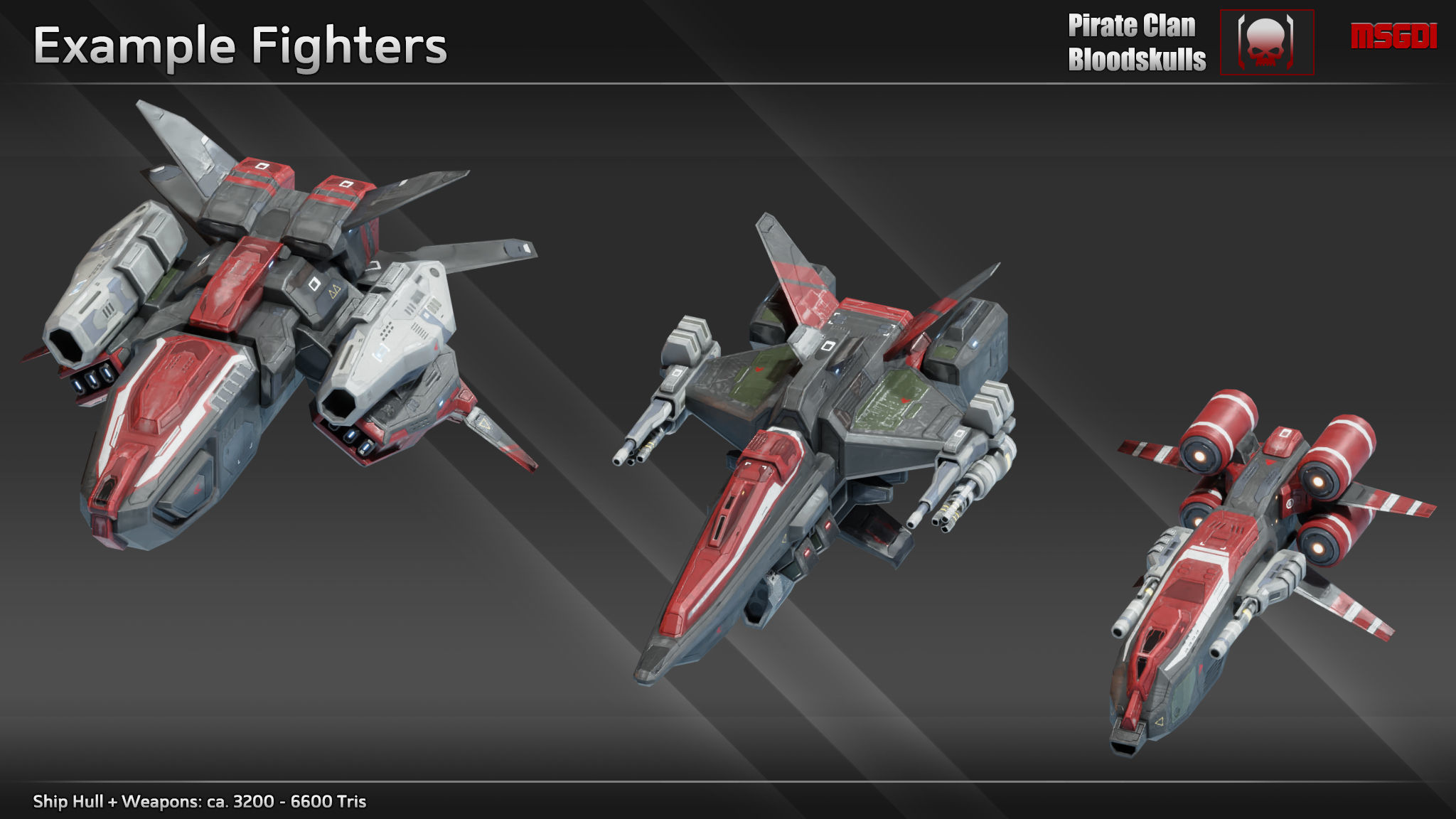 Pirate Clan Bloodskulls Spaceship Collection VR / AR / low-poly | CGTrader