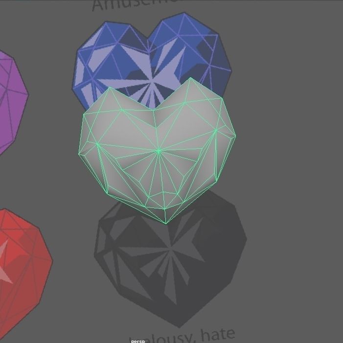 Sugar Sugar Rune crystal heart 3D model | CGTrader