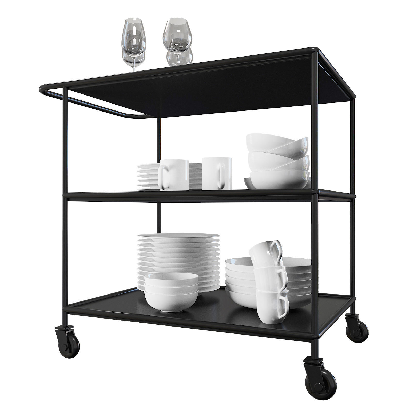 Table for dishes 3D model | CGTrader