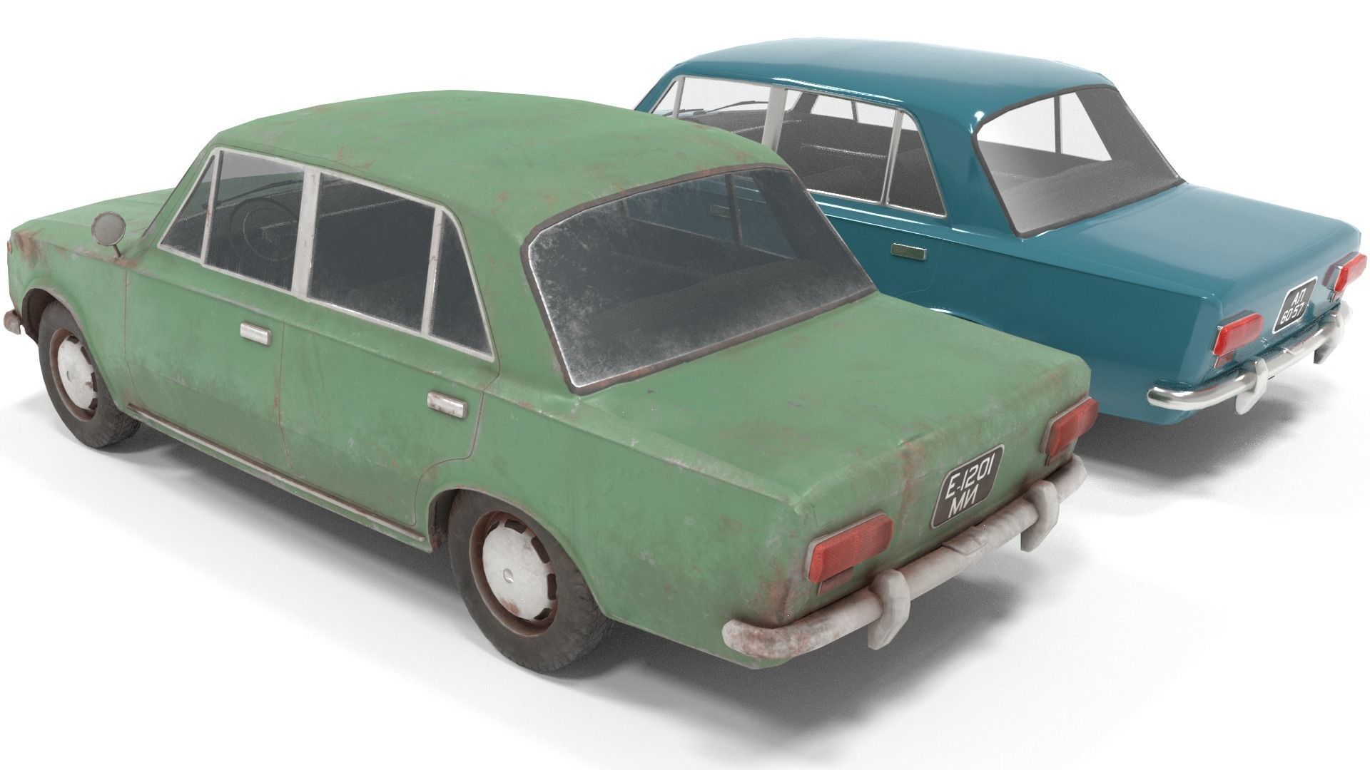 3D model 80s Russian Car Low poly VR / AR / low-poly | CGTrader