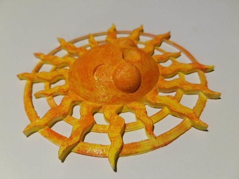 Radiant Sun 3D model 3D printable | CGTrader