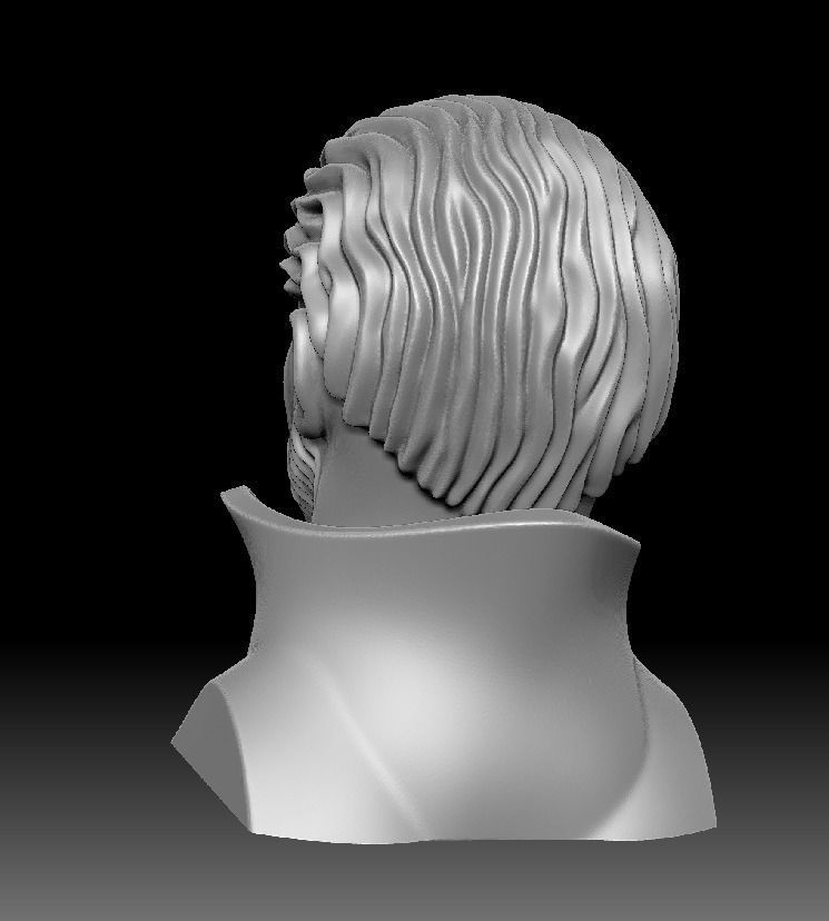 pedestal 1 3d print bust of man with beard free 3D model 3D printable ...
