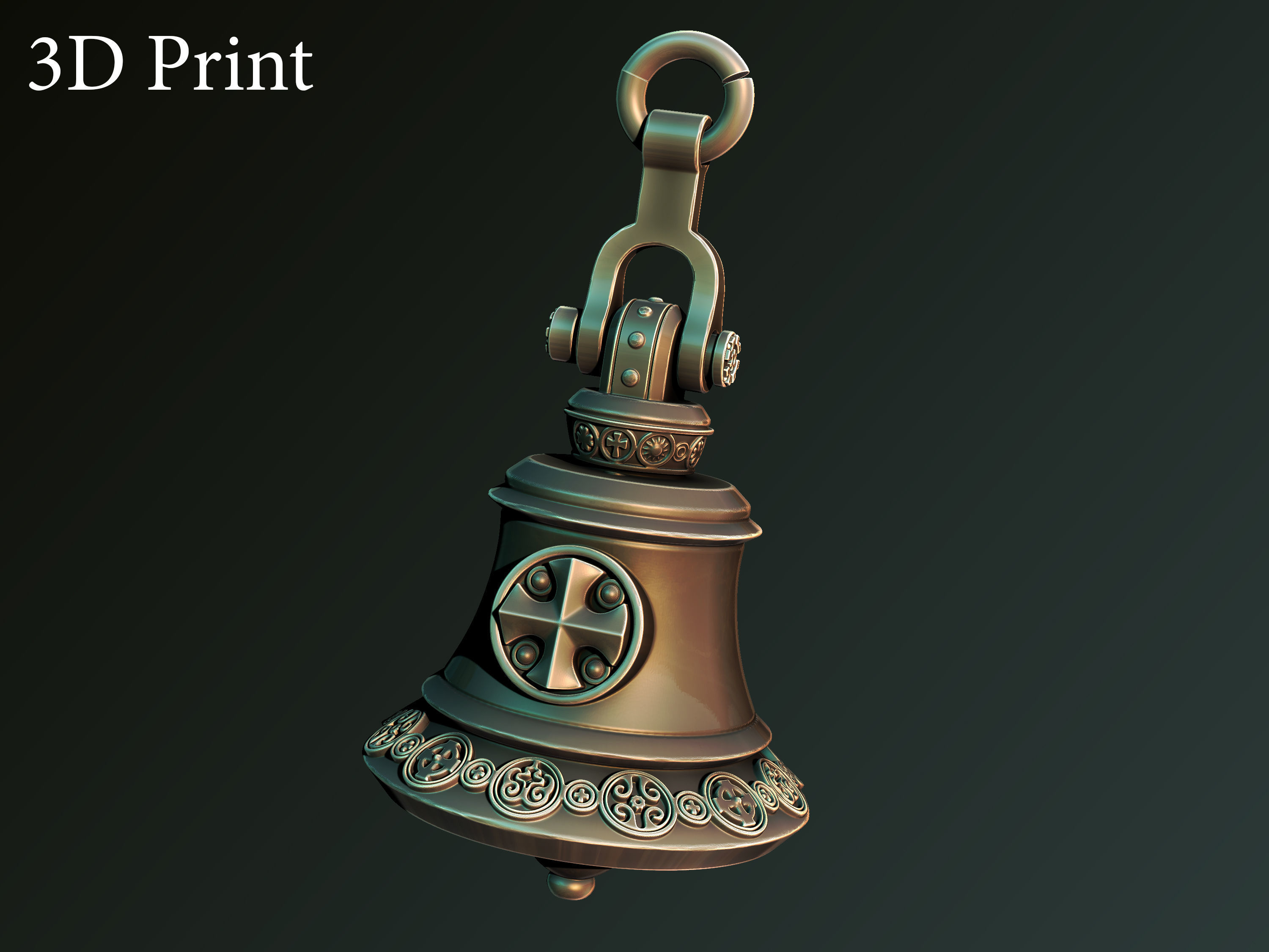 Big Bell 3d print 3D model 3D printable | CGTrader
