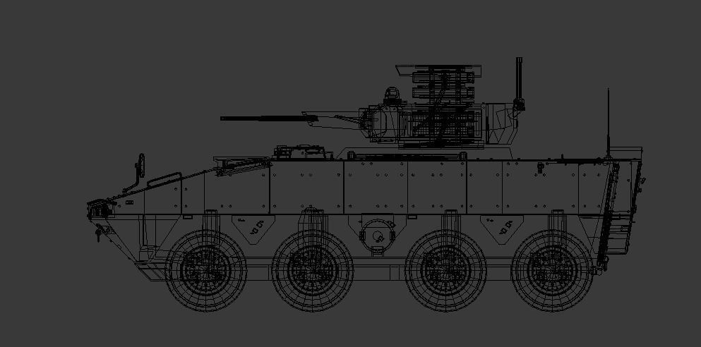 3D model APC Patria AMV 8x8 Modular Pack VR / AR / low-poly | CGTrader