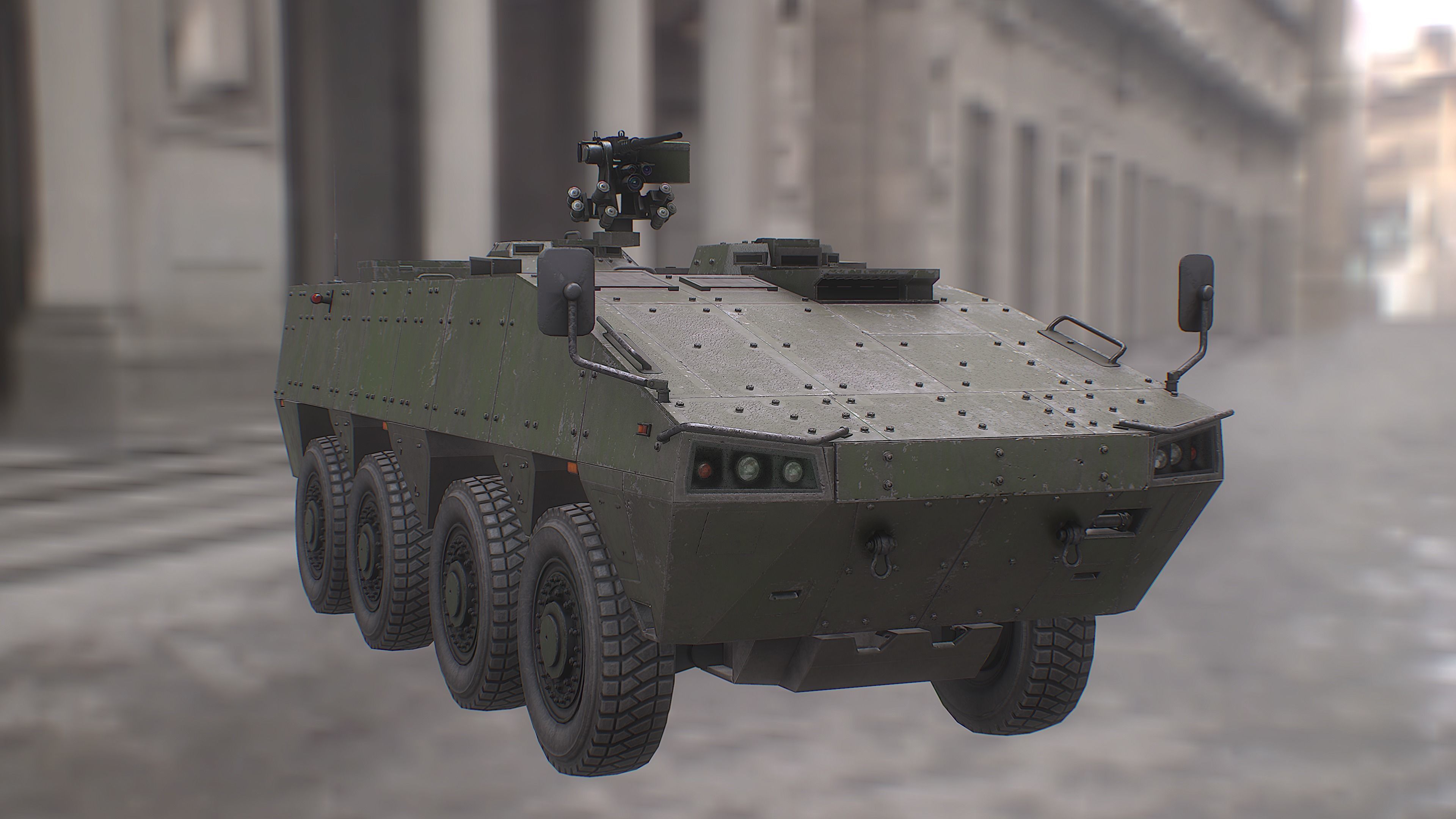 3D model APC Patria AMV 8x8 Modular Pack VR / AR / low-poly | CGTrader