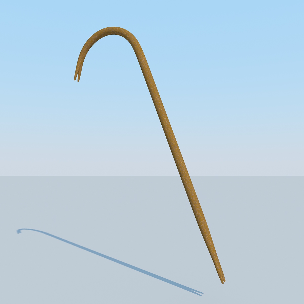 Crowbar fishing hook free 3D model | CGTrader