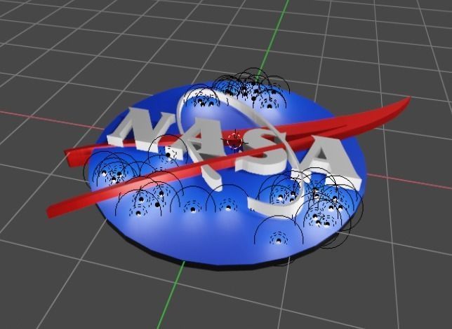 3d Logo of NASA 3D model 3D printable | CGTrader