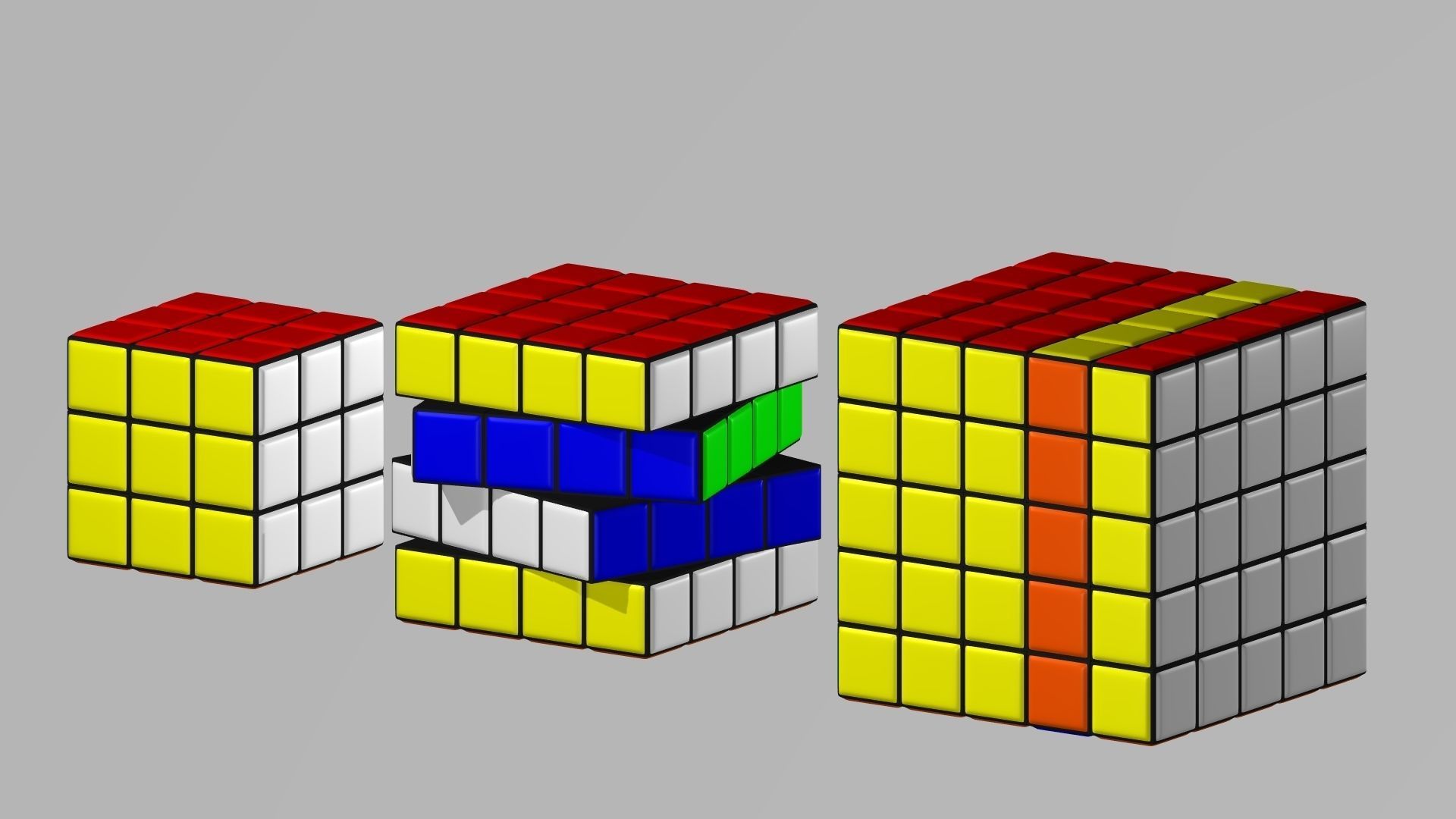 Rubiks cubes 3D model | CGTrader