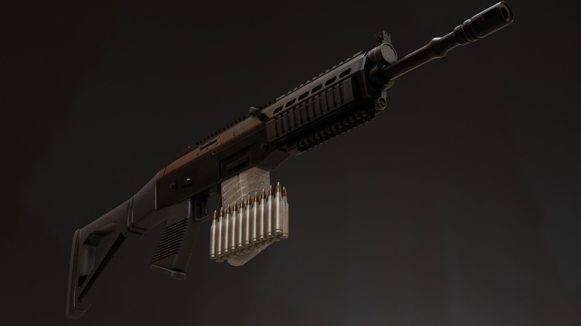SIG SG 553 3D model | CGTrader