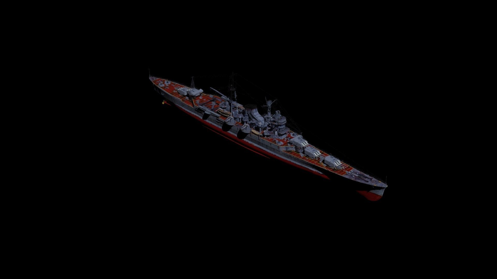 IJN Mogami 3D model | CGTrader