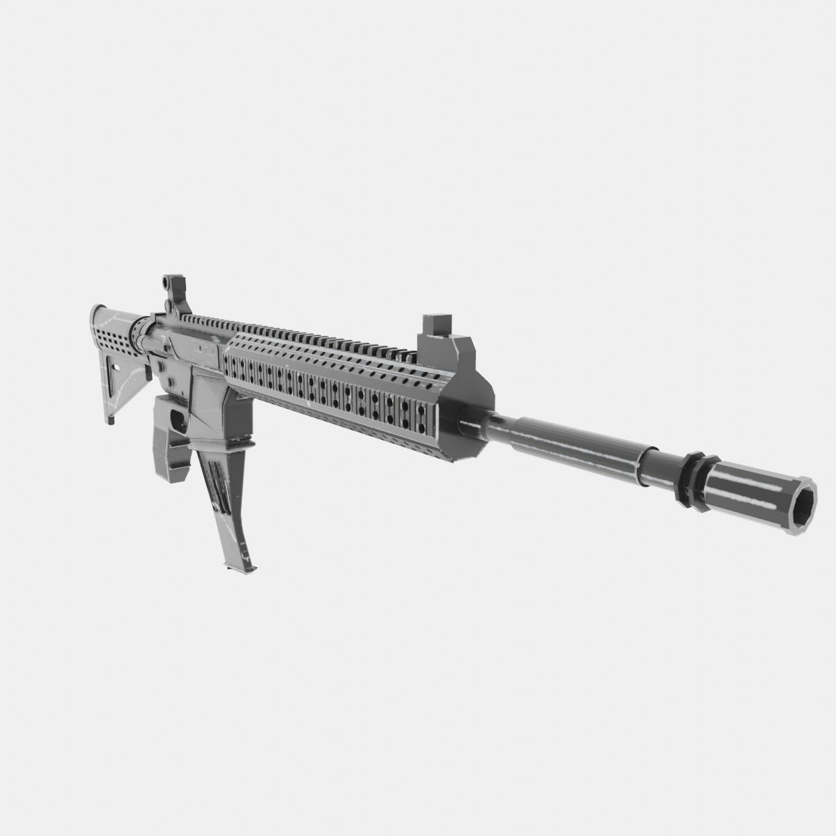 GUN M416 3D model | CGTrader