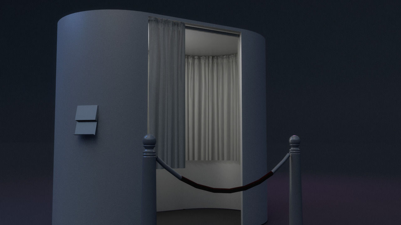 3D model Photo Booth VR / AR / low-poly | CGTrader