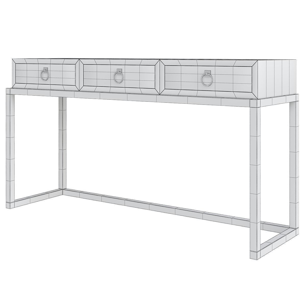 3D model Cheast of drawers low poly 3d model collection VR / AR / low ...