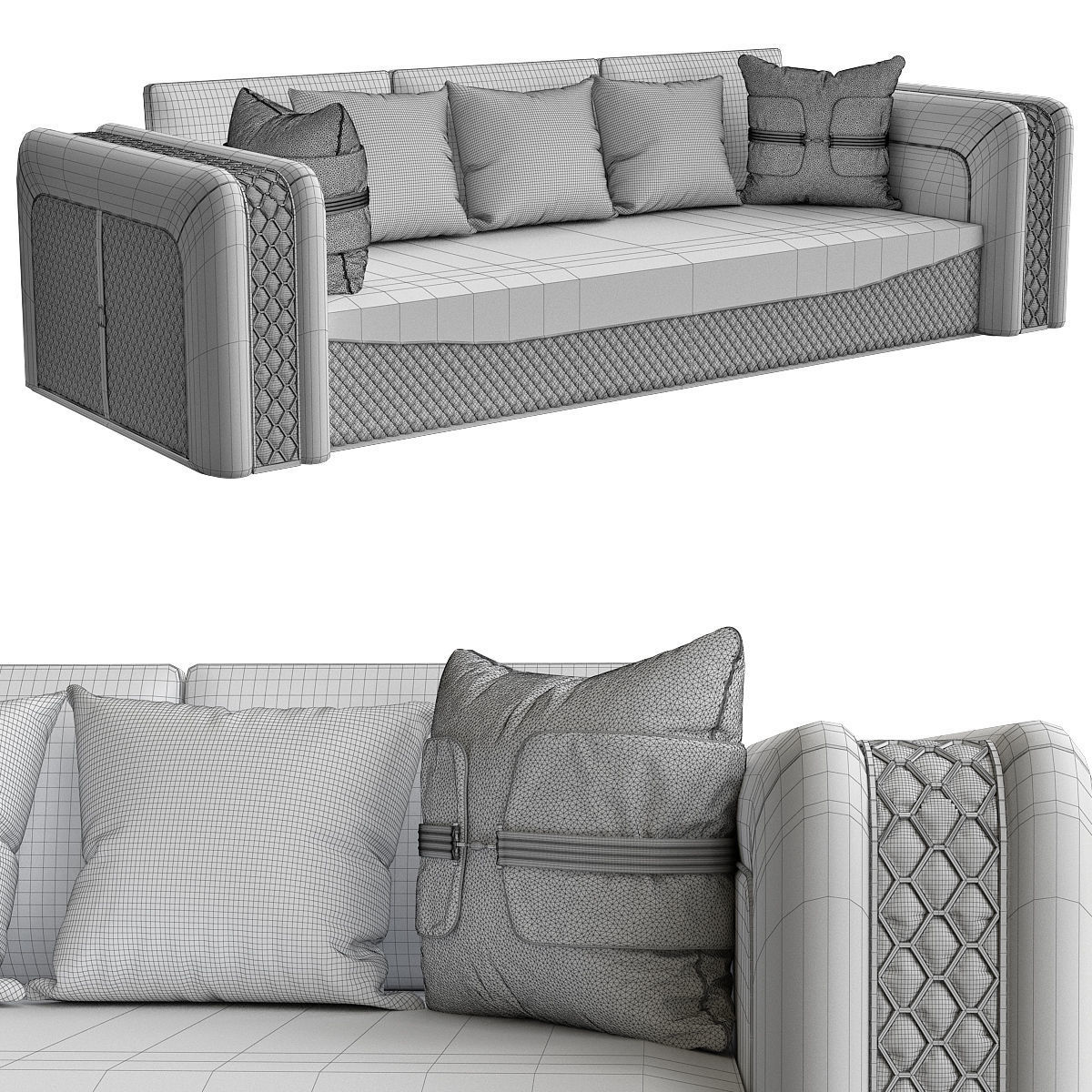 3D model Sofas low poly 3d model collection sofa - lawson soa VR / AR ...
