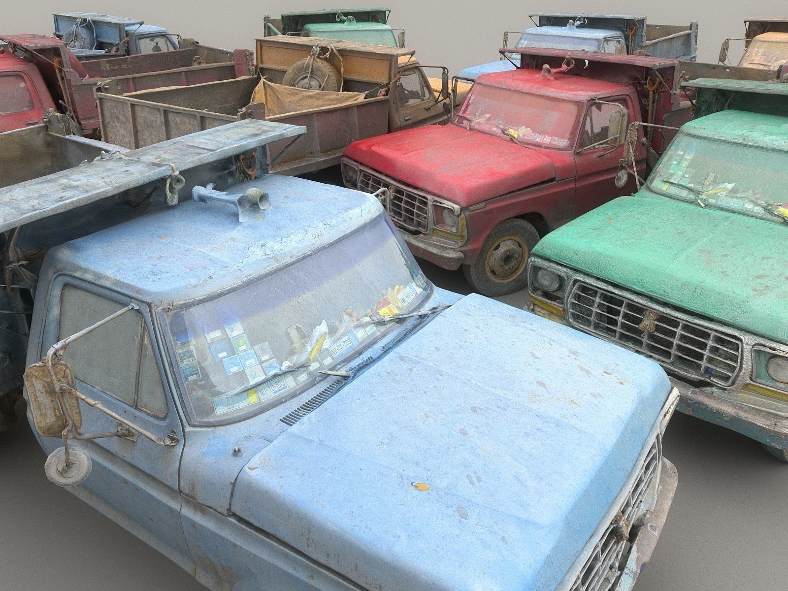 3D model Car Wreck Pack VR / AR / low-poly | CGTrader