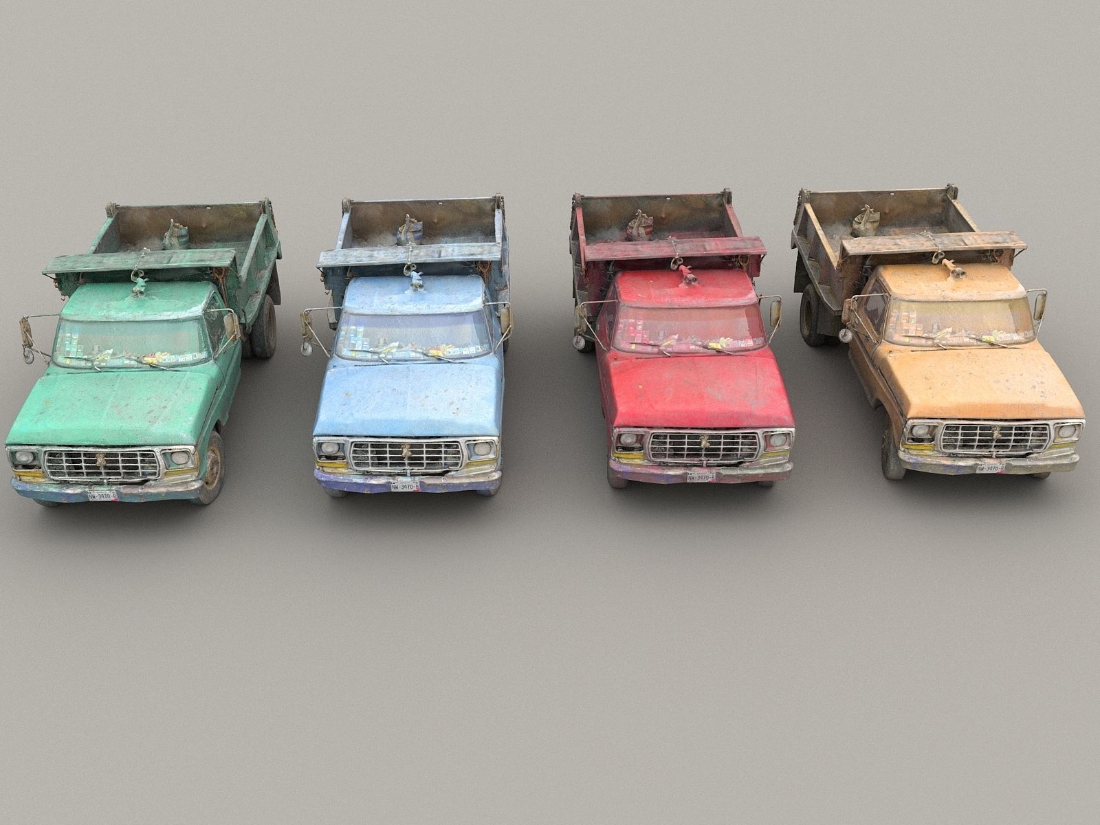 3D model Car Wreck Pack VR / AR / low-poly | CGTrader