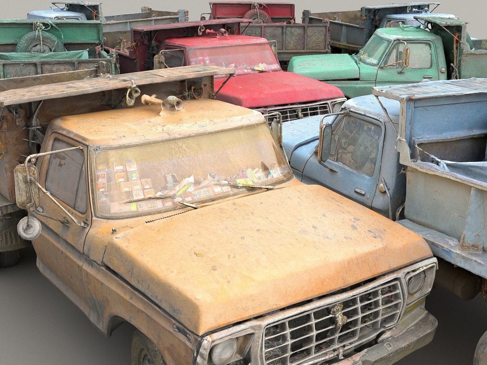 3D model Car Wreck Pack VR / AR / low-poly | CGTrader