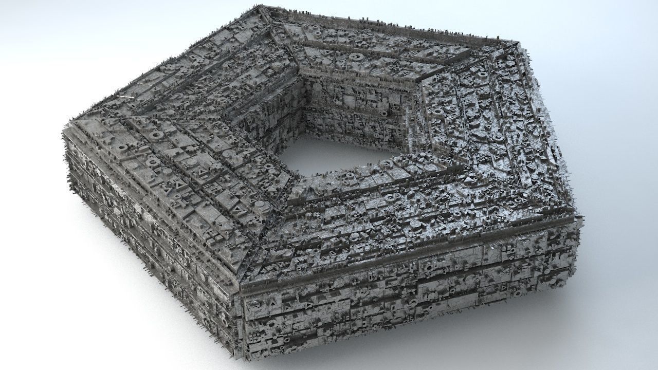 Sci -Fi Shapes - The Pentagon 3D model | CGTrader