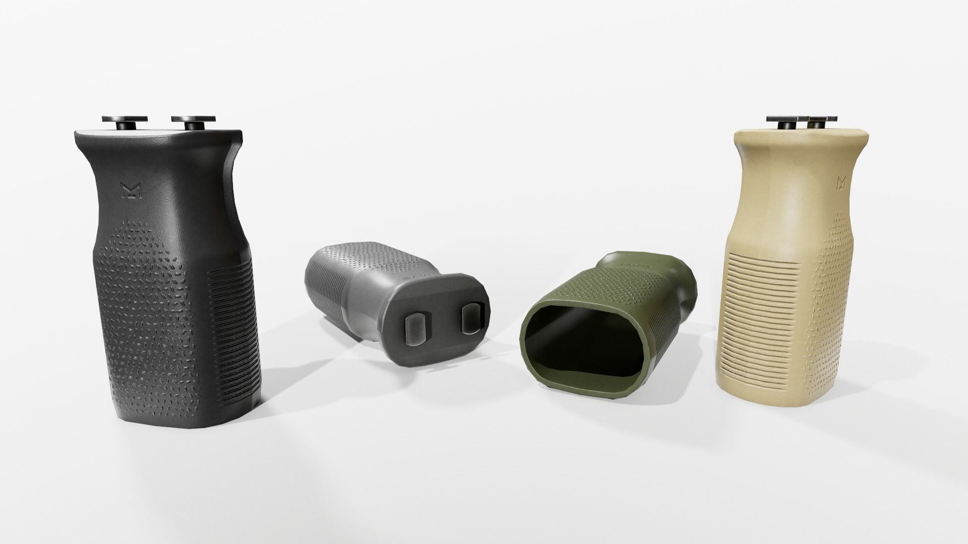 3D model Magpul MVG MLOK Vertical Grip VR / AR / low-poly | CGTrader