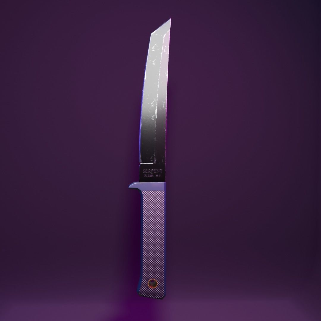 3D model low poly knife VR / AR / low-poly | CGTrader