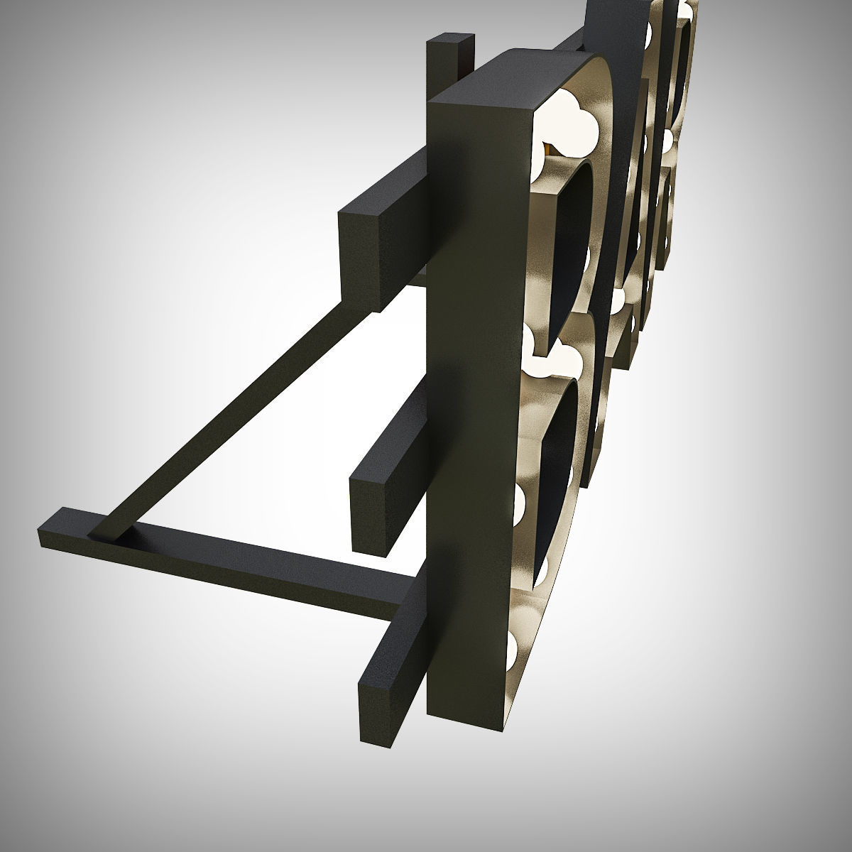 Bar Bulb Sign 3D model | CGTrader