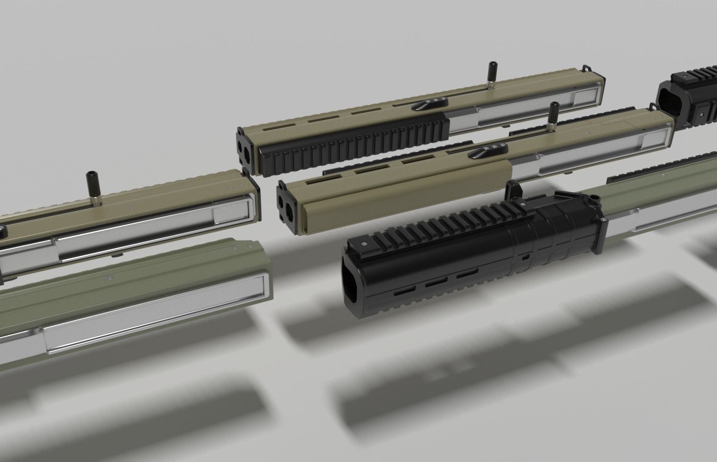 3D model Upper Receiver - Weapon Attachment VR / AR / low-poly | CGTrader
