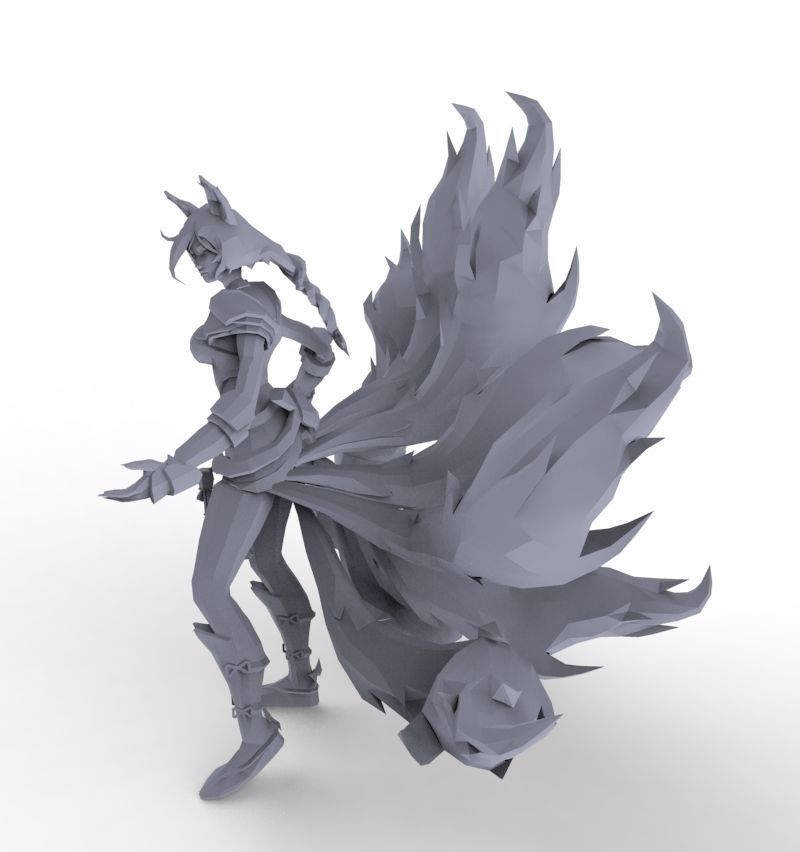 Ahri 3d print 3D model 3D printable | CGTrader