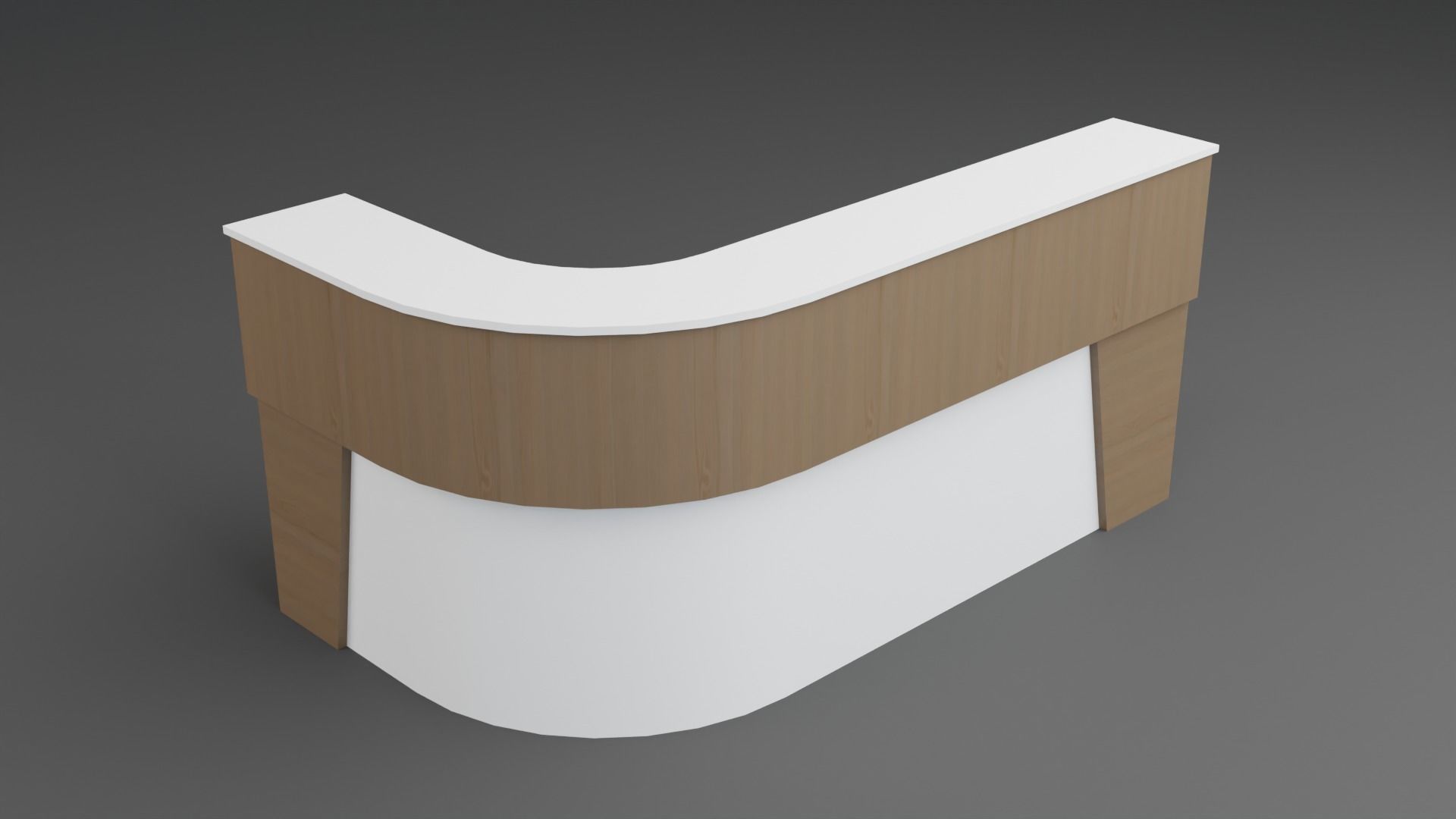 3D model Counter Desk VR / AR / low-poly | CGTrader