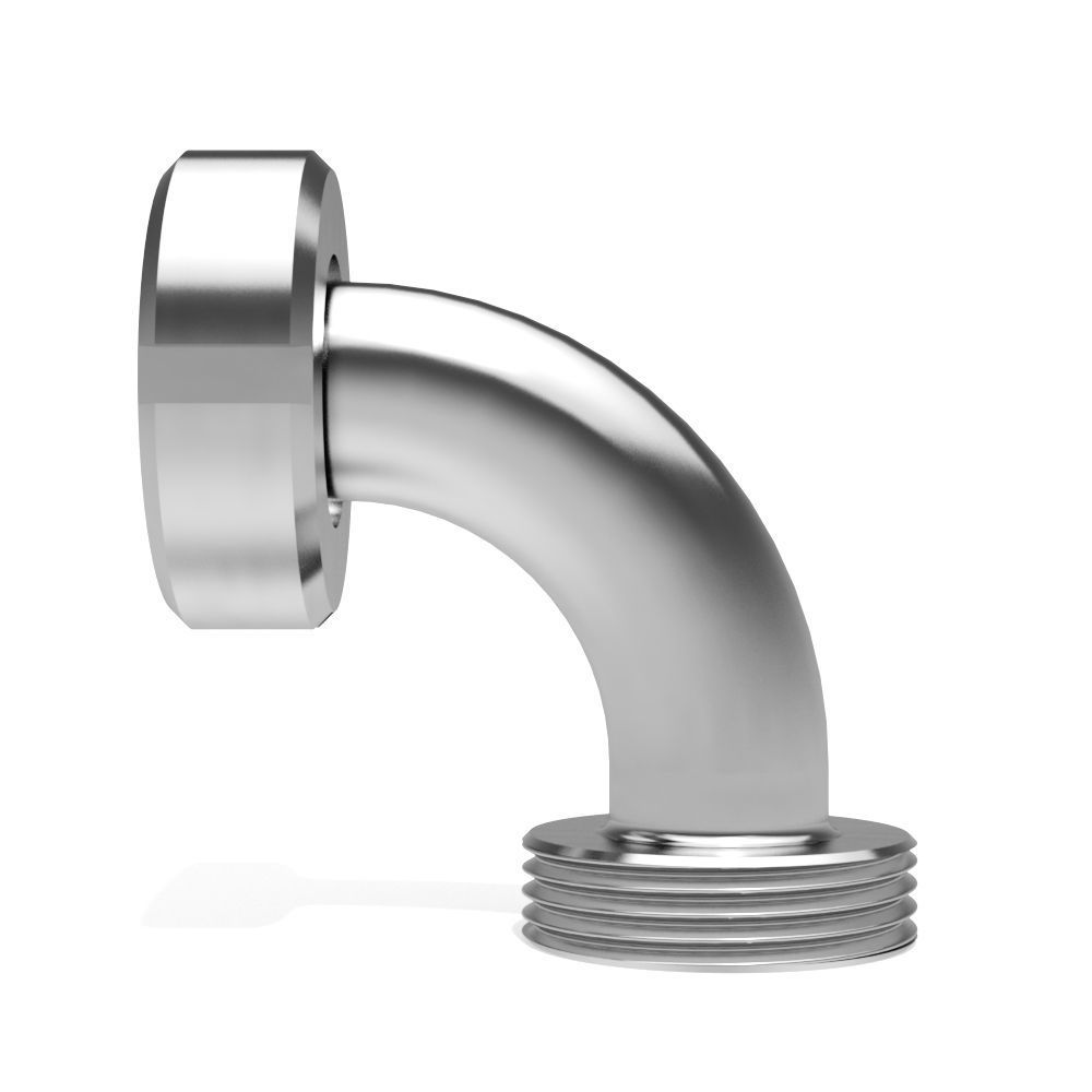 Hygienic Bends 90 degrees - DIN11851 Female x Male Ends free 3D model ...