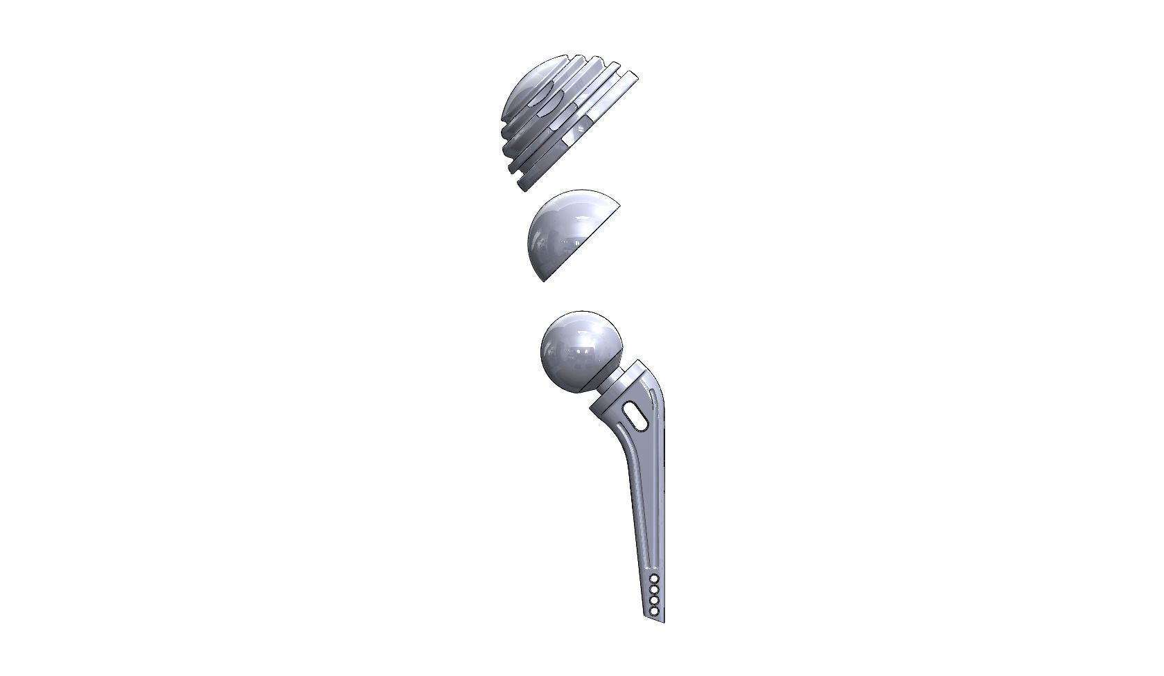 Prosthetic hip joint 3D model 3D printable | CGTrader