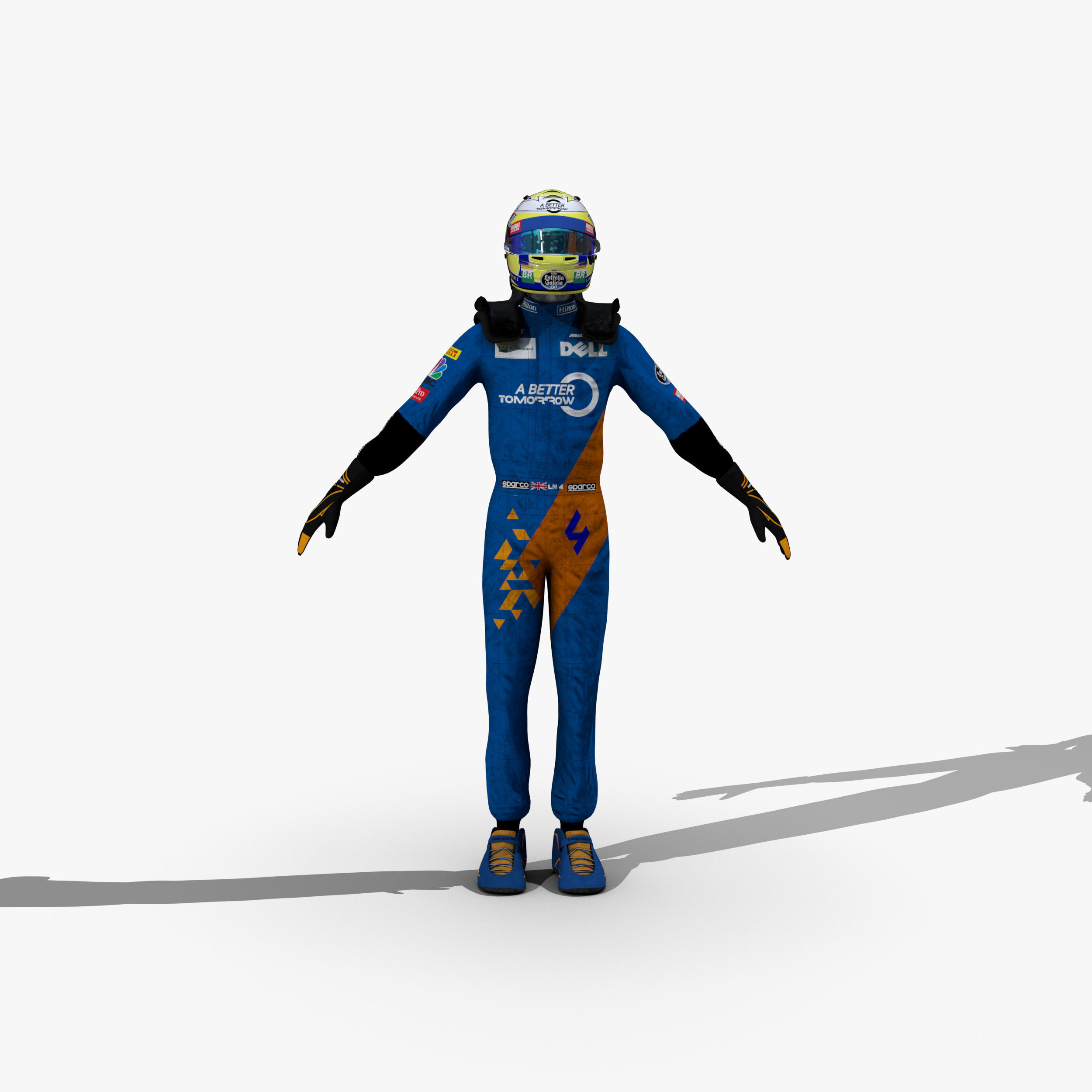 3D model Lando Norris 2019 VR / AR / low-poly rigged | CGTrader