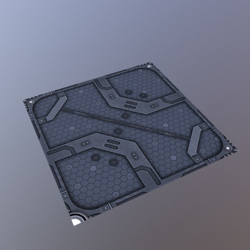 Sci-Fi Floor 01 Texture | CGTrader
