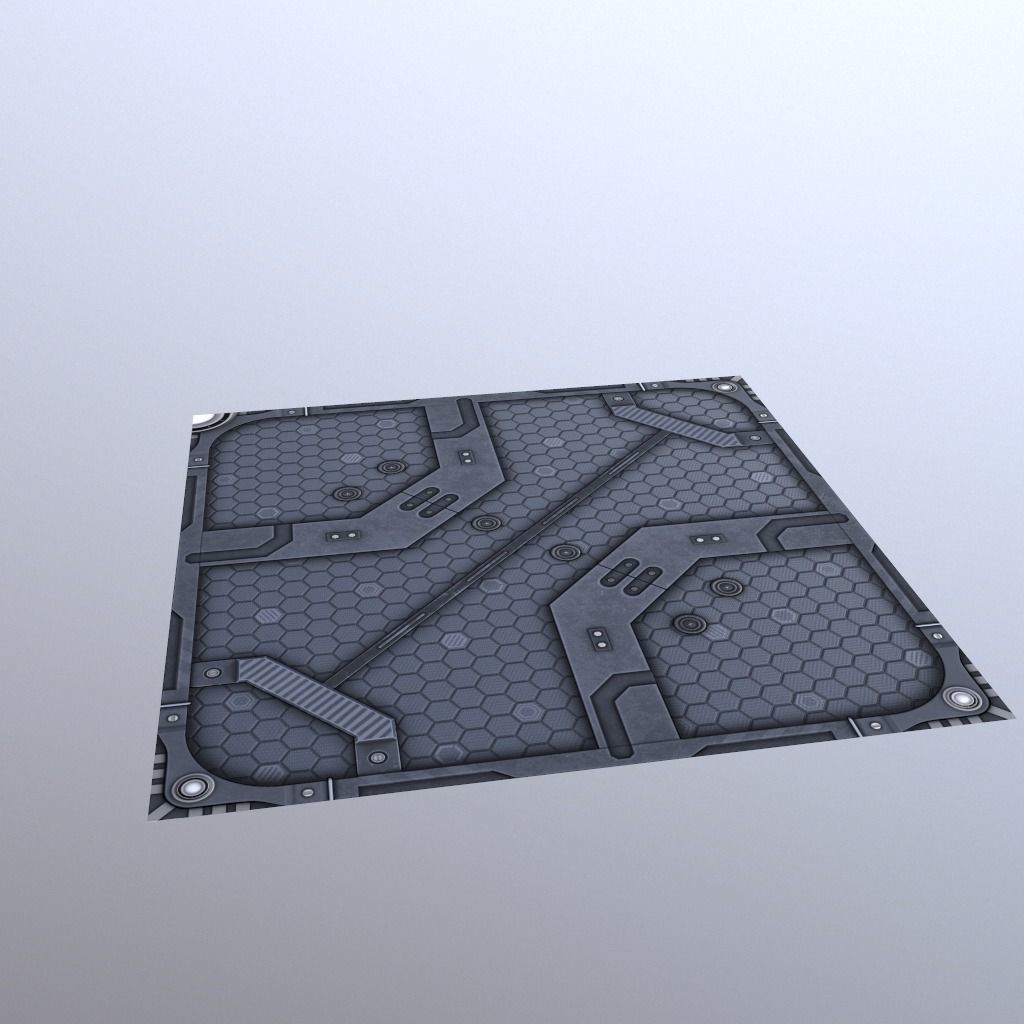 Sci-Fi Floor 01 Texture | CGTrader