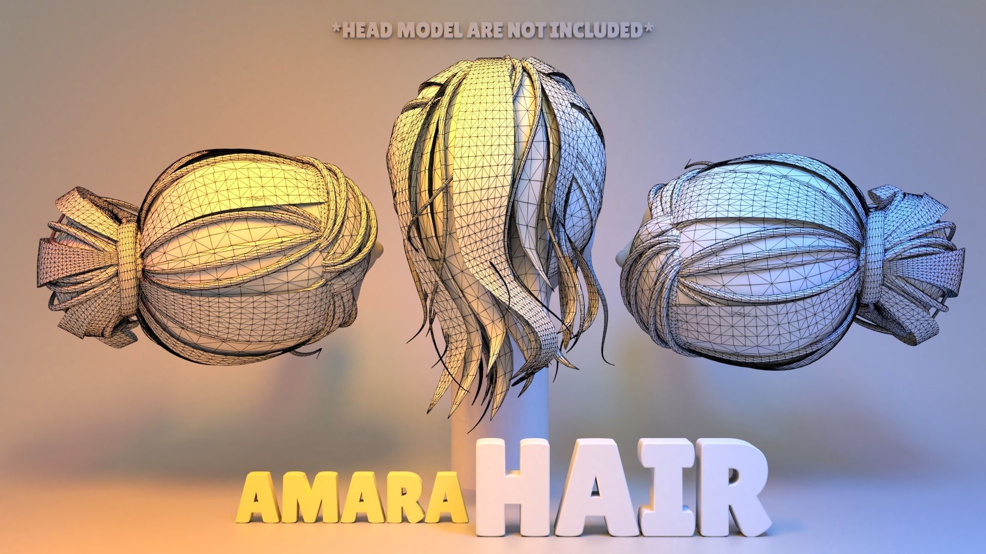 Amara Hair 3D model | CGTrader