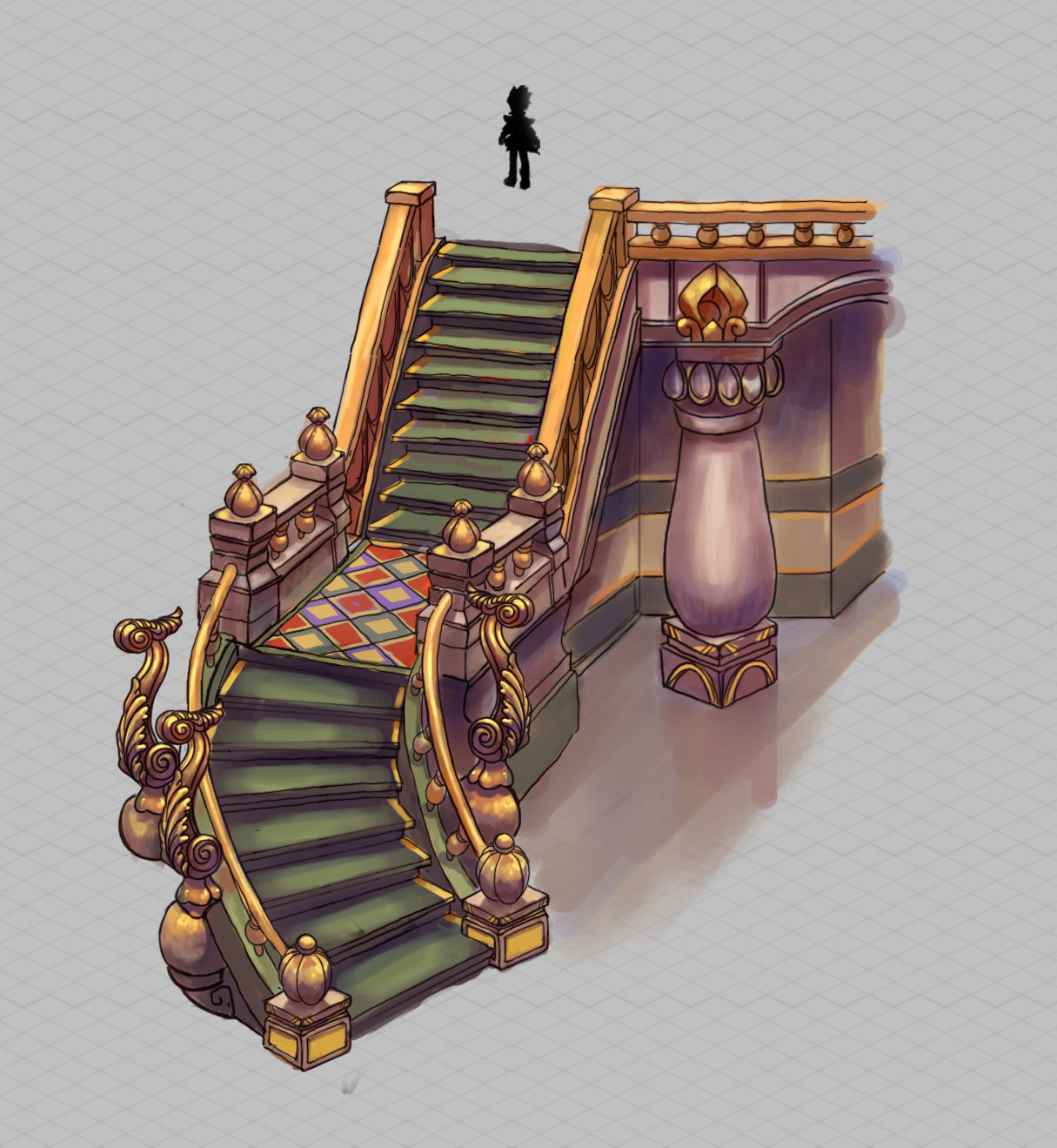 Game Stairs - Stairs 03 3D model | CGTrader
