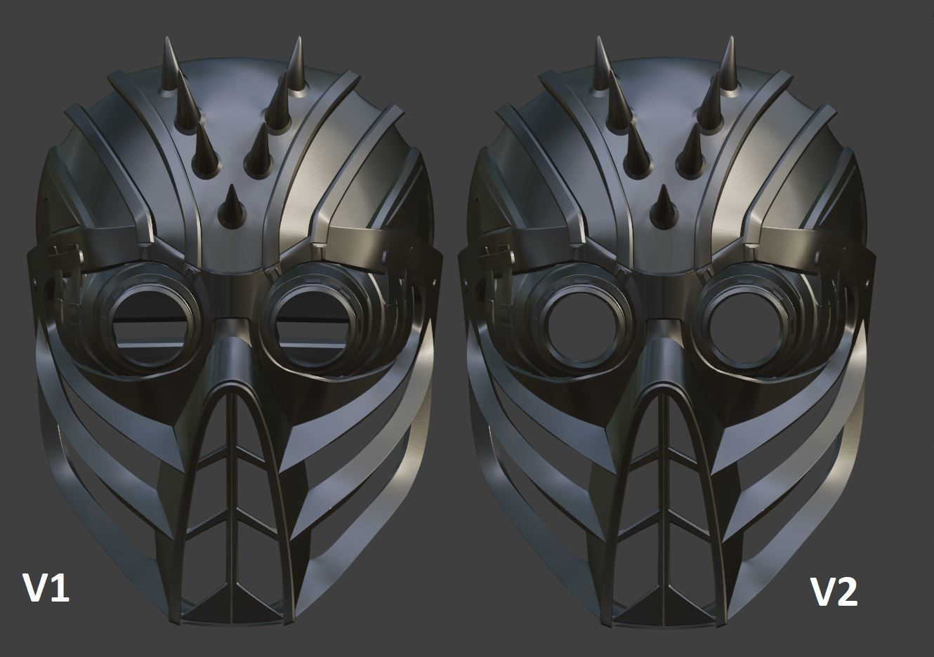 Classic Kabal mask for face from Mortal Kombat 11 3D model 3D printable ...